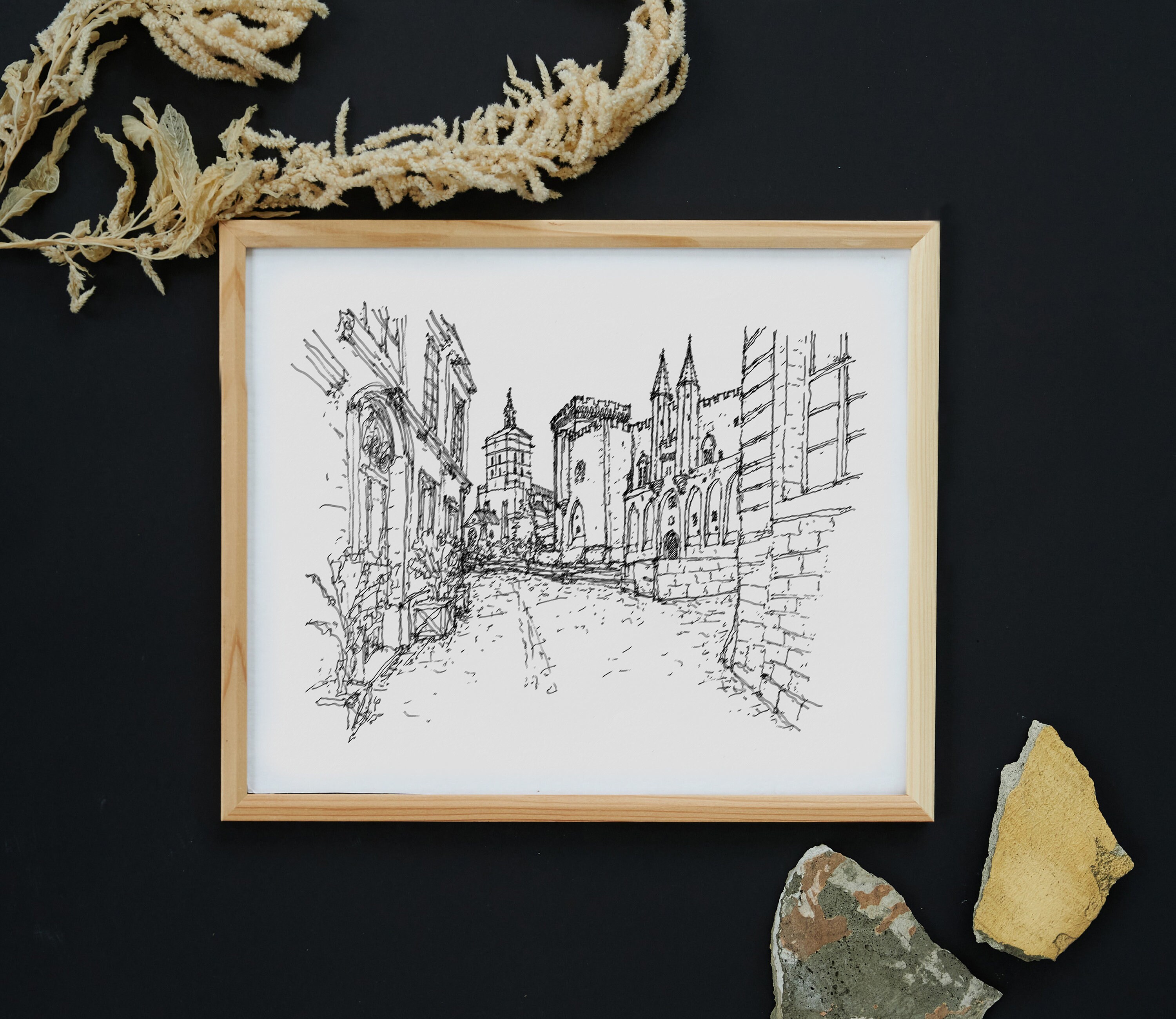 Palais Des Papes Avignon Art Print Avignon Wall Art Avignon Wall Decor ...