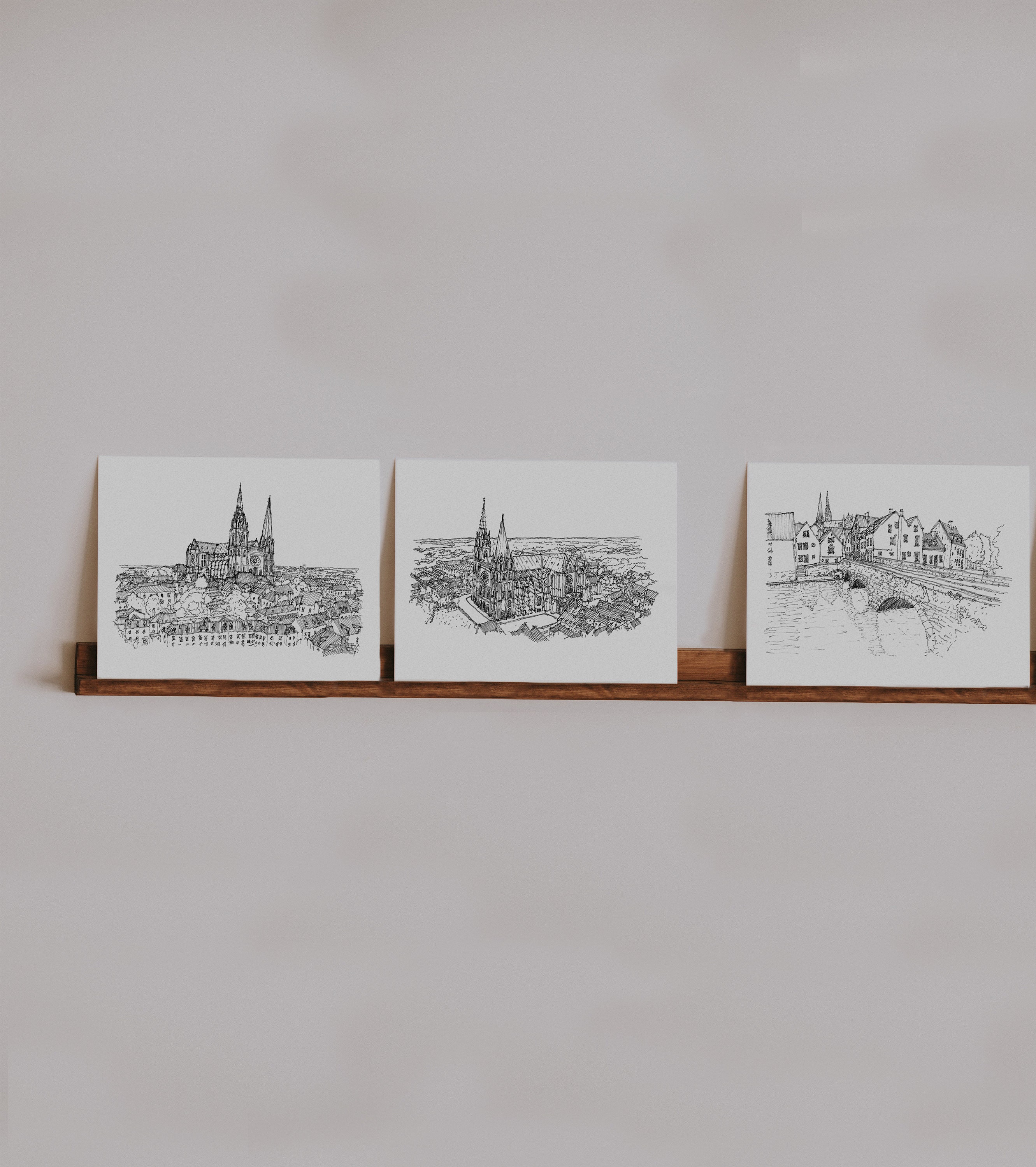 Cathedrale Notre Dame Chartres Art Print Chartres Wall Art Chartres ...