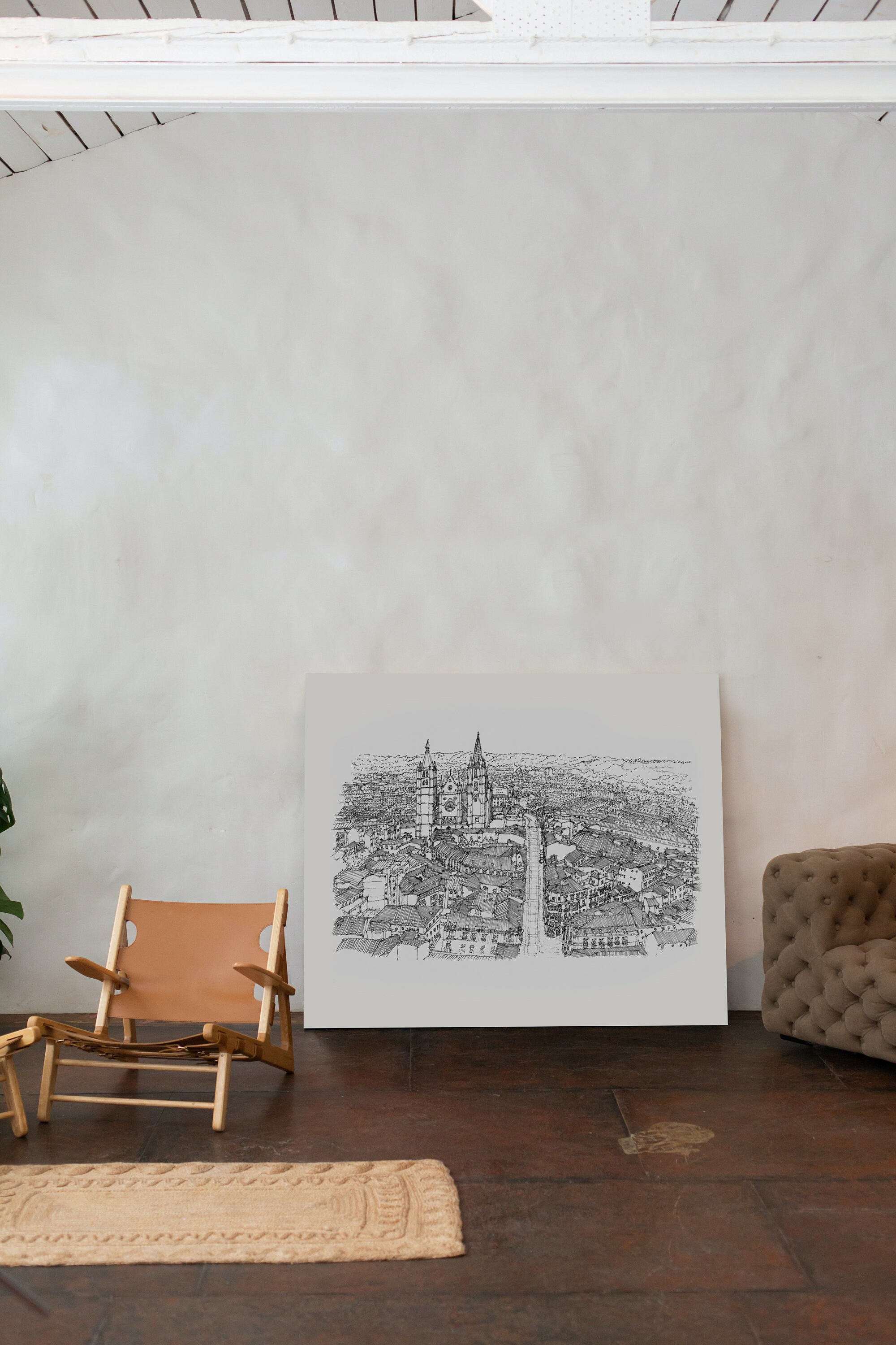 Catedral De Leon Art Print Leon Wall Art Leon Wall Decor Castile Y Leon ...