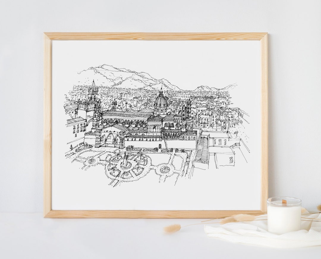 Cattedrale Palermo Art Print Palermo Wall Art Palermo Wall Decor Sicily ...