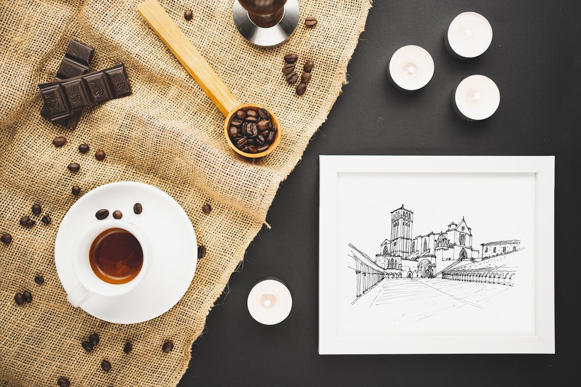 Basilica Di San Francesco Assisi Art Print Assisi Wall Art Assisi Wall ...