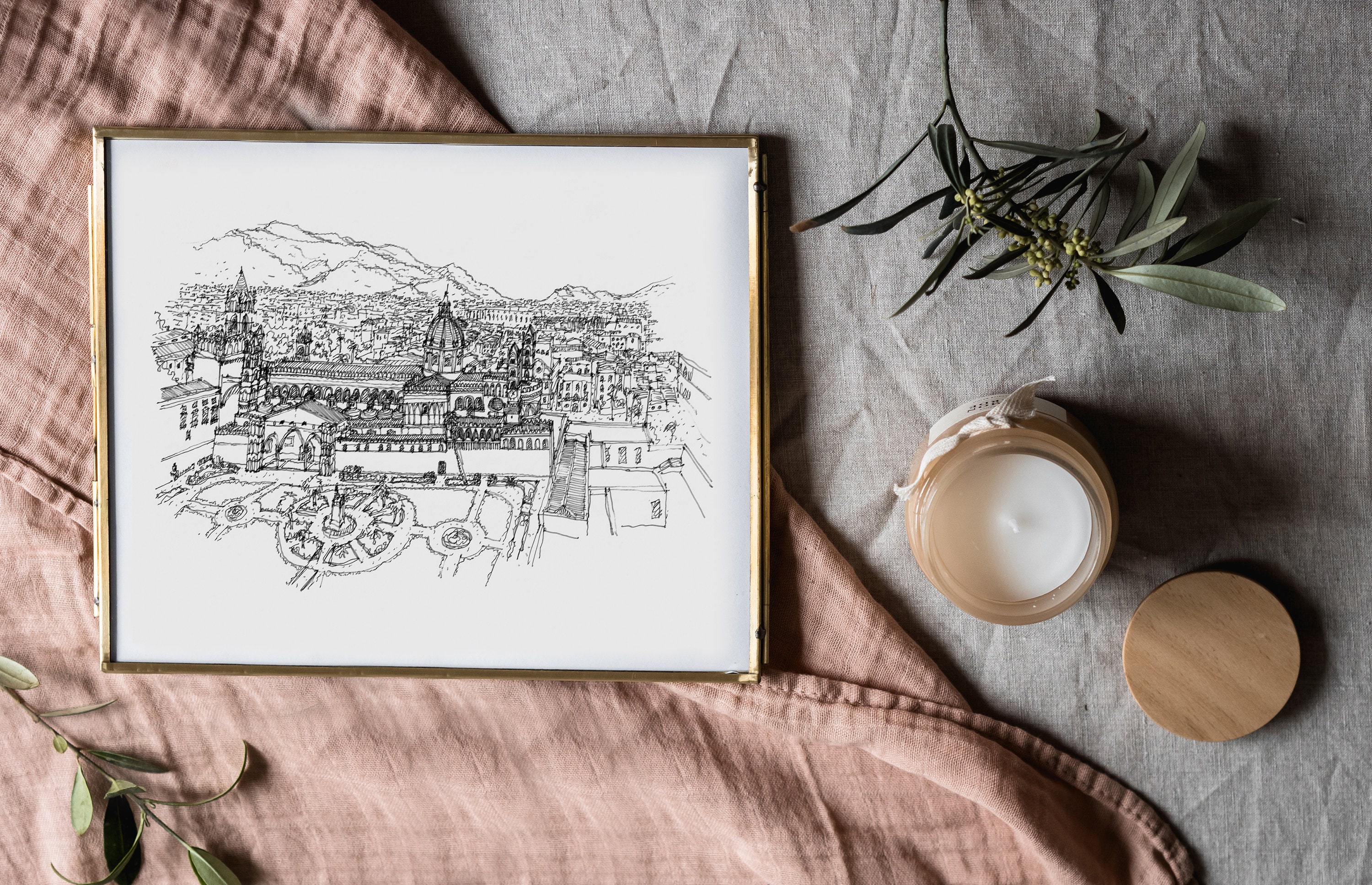 Cattedrale Palermo Art Print Palermo Wall Art Palermo Wall Decor Sicily ...