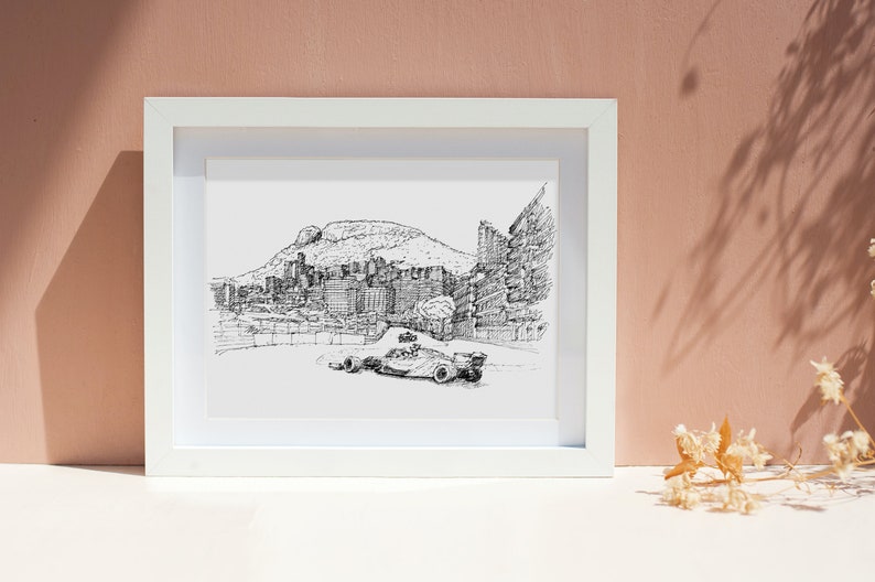 Nouvelle Chicane F1 Grand Prix Monaco Art Print Monte Carlo Wall Art ...