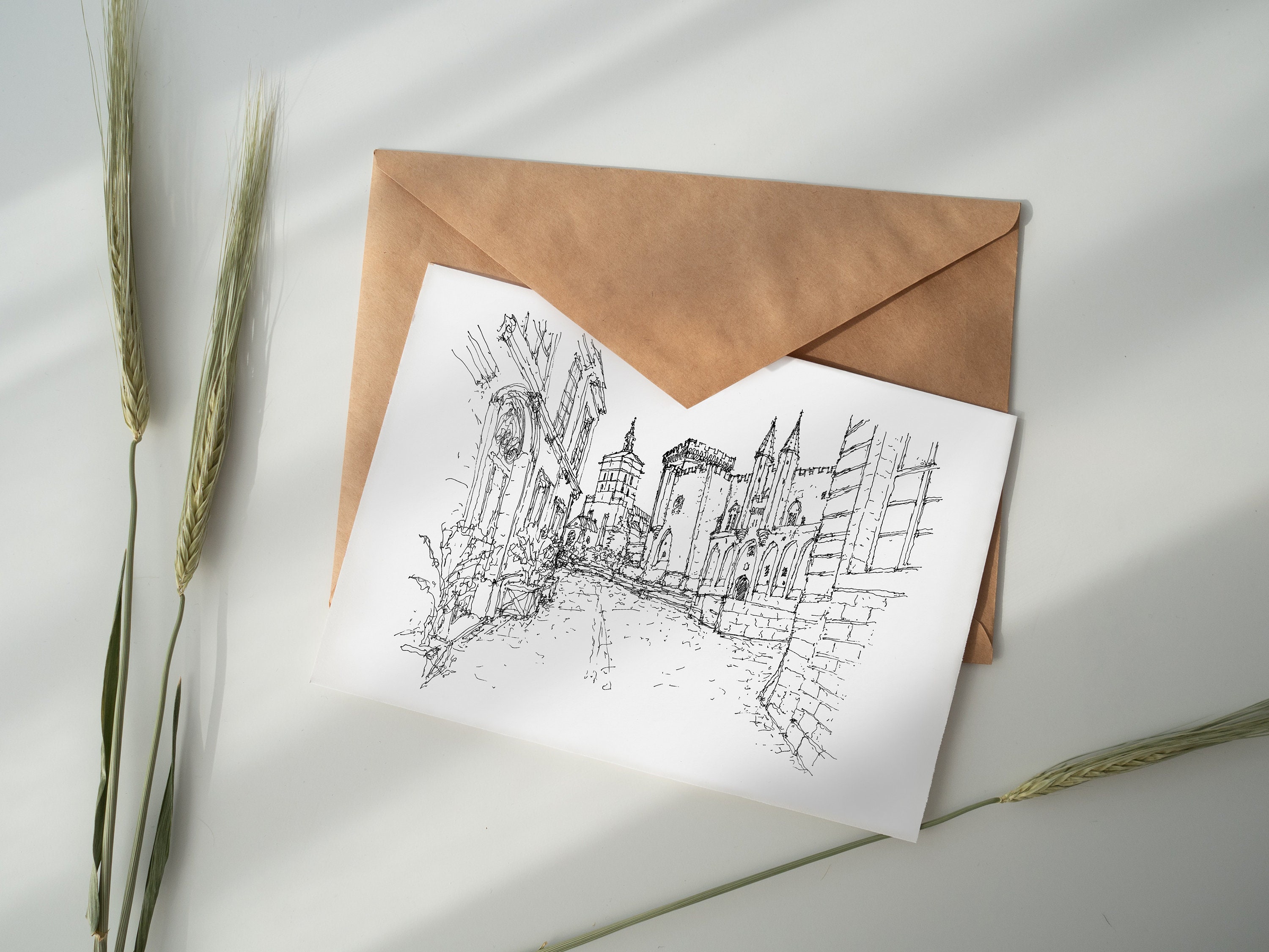 Palais Des Papes Avignon Art Print Avignon Wall Art Avignon Wall Decor ...