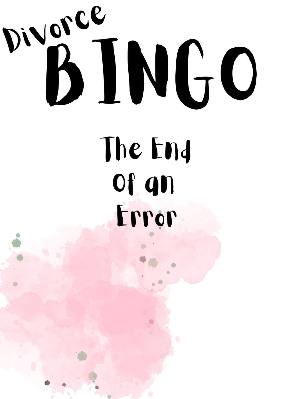 Divorce Bingo - Etsy