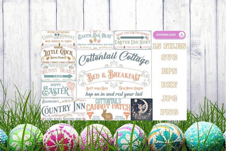 Farmhouse Easter Svg Bundle | Easter Svg | Rustic Easter Svg ...