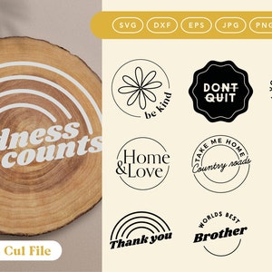 Circle Design SVG Keychain SVG Coaster SVG Cricut Silhouette - Etsy