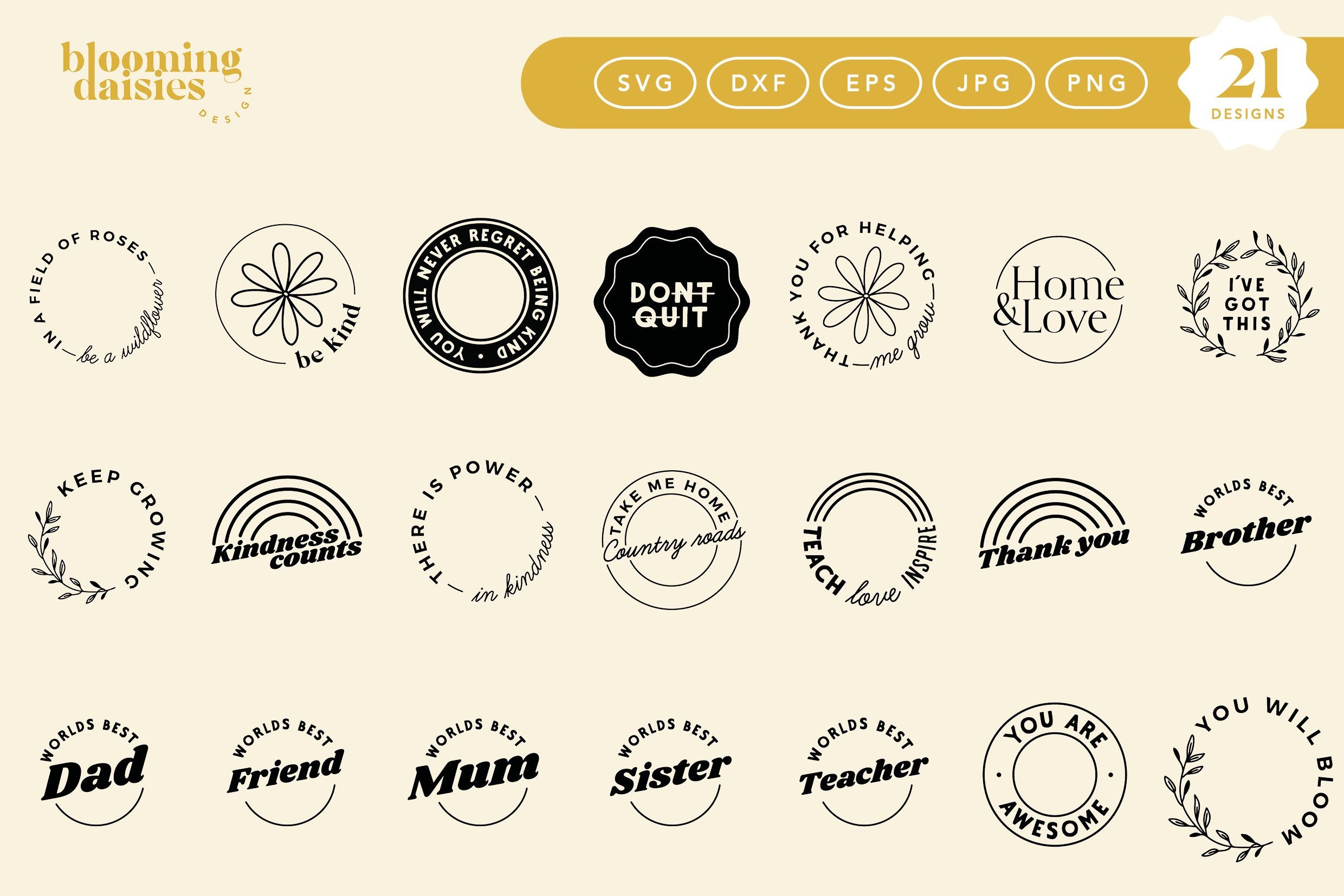 Circle Design SVG Keychain SVG Coaster SVG Cricut Silhouette - Etsy