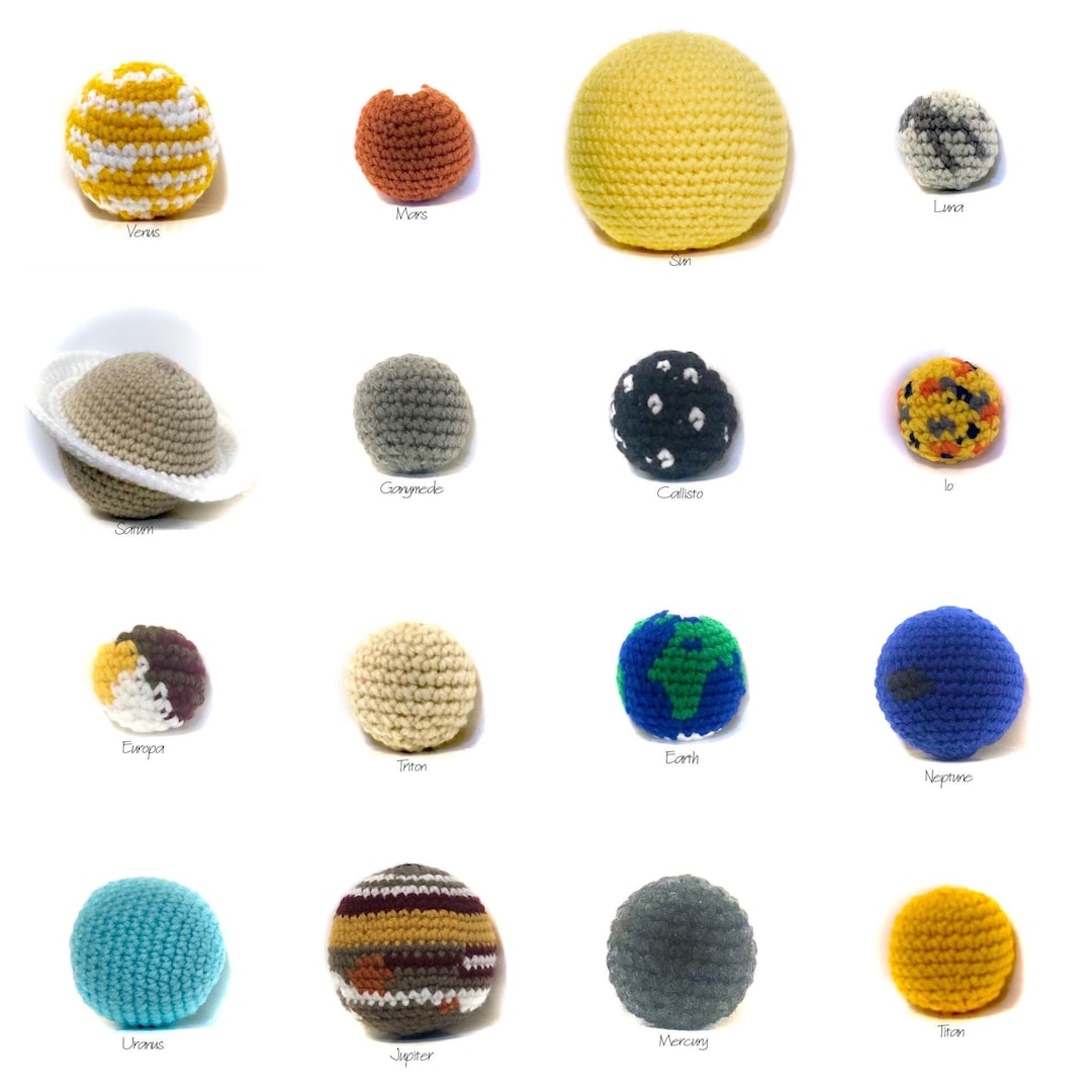 Crochet Patterns - Solar System Safer for Babies and Toddlers - Etsy
