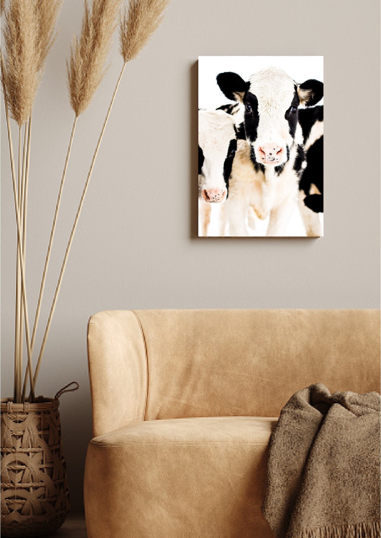 Cow Print Gifts, Cattle Print, 24 X 16 Cowboy Canvas Print, Western ...