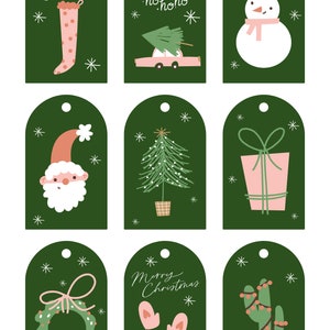 Gift Tags: Red/green Digital Download - Etsy