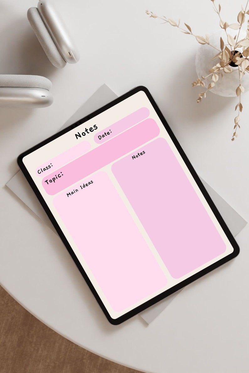 Instant Download, Cornell Notes, Aesthetic Notes, Good Notes Download ...