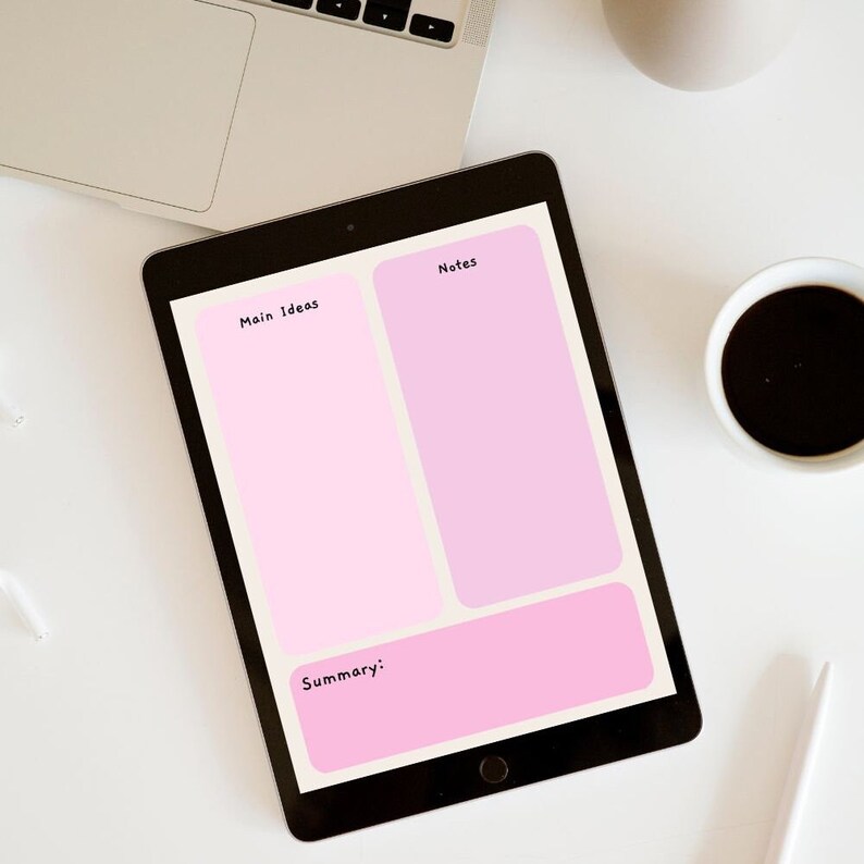 Instant Download, Cornell Notes, Aesthetic Notes, Good Notes Download ...