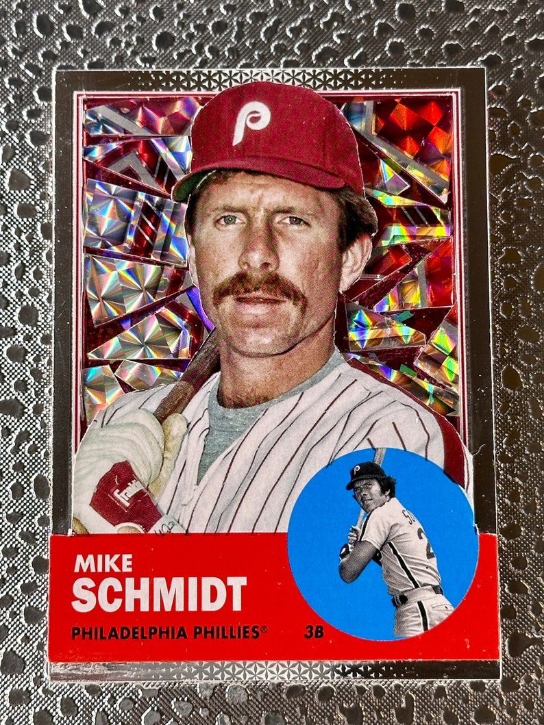MIKE SCHMIDT Custom Art Card Philadelphia Phillies Trading Card ...