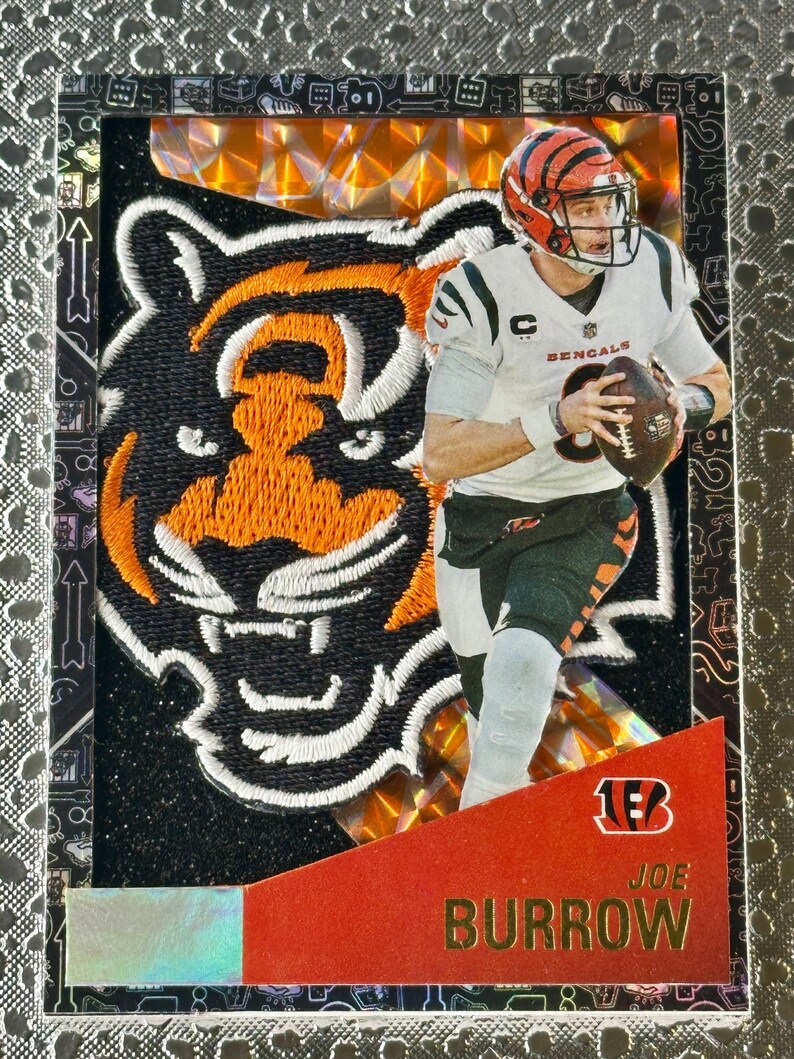 JOE BURROW Custom Art Patch Card Cincinnati Bengals Collectible Trading ...