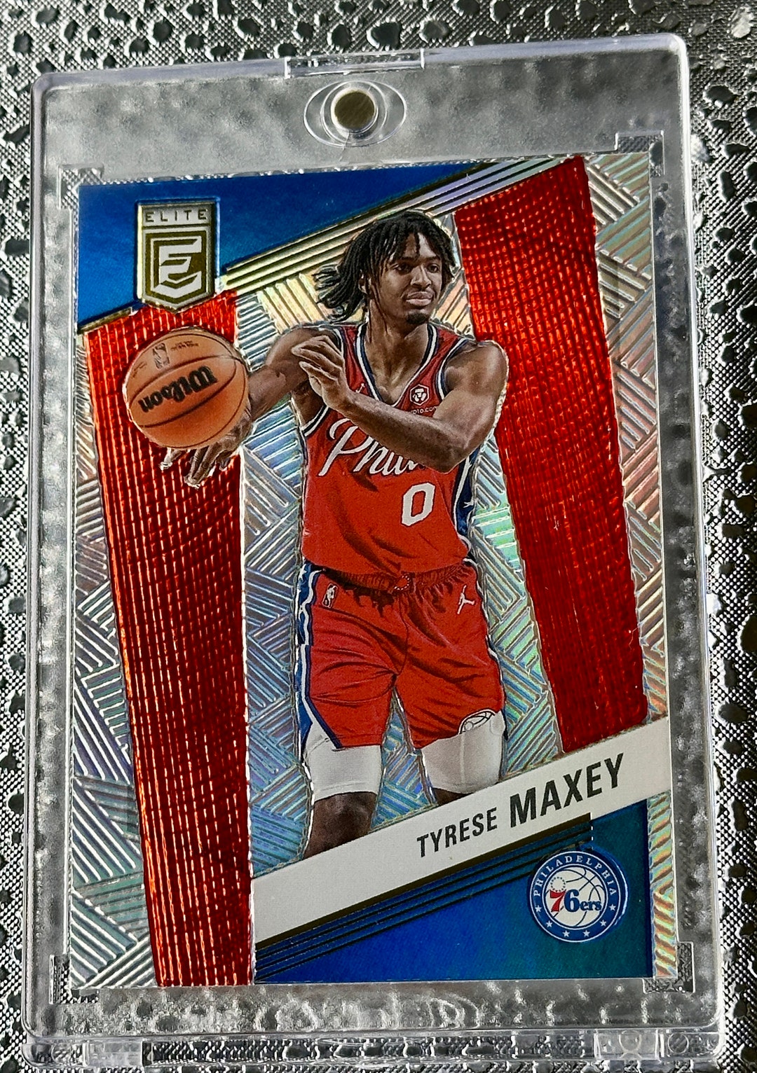 TYRESE MAXEY Custom Art Card Philadelphia 76ers Display Trading Art ...