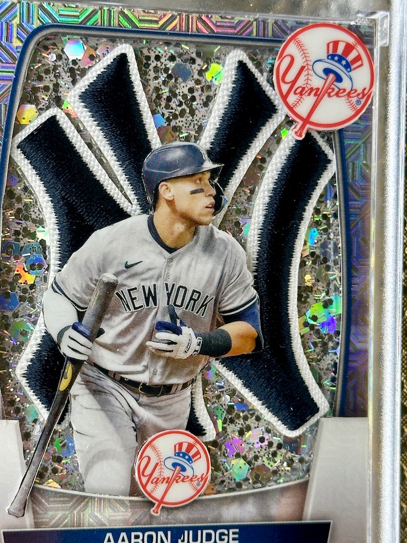 AARON JUDGE Custom Art Patch Card New York YANKEES Trading Card ...