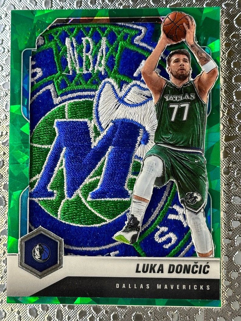 LUKA DONCIC Custom Art Patch Card Dallas Mavericks - Etsy