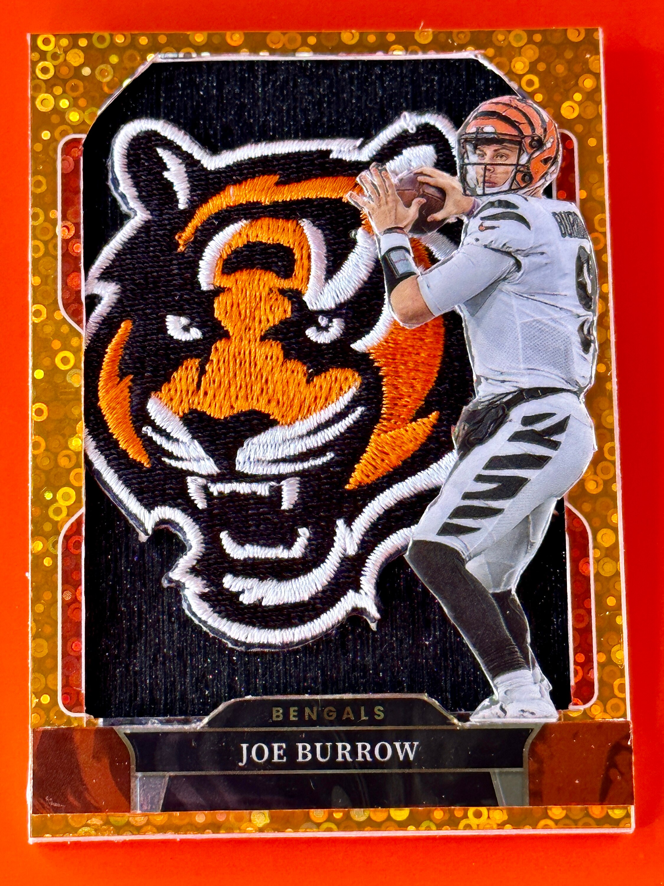 JOE BURROW Custom Art Patch Card Cincinnati Bengals - Etsy