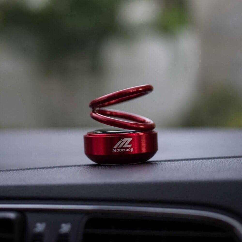 Solar Auto Rotating Car Perfume Air Freshener Double Ring Aroma (metal ...