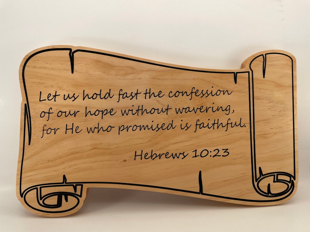 Verse Scroll Carved Sign - Etsy