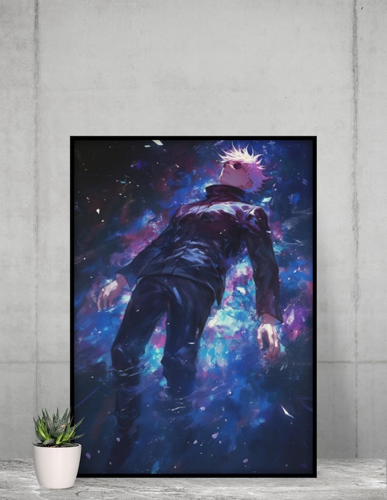 Anime Poster Gojo Satoru Jujutsu Kaisen Sorcerer in Space Unique ...