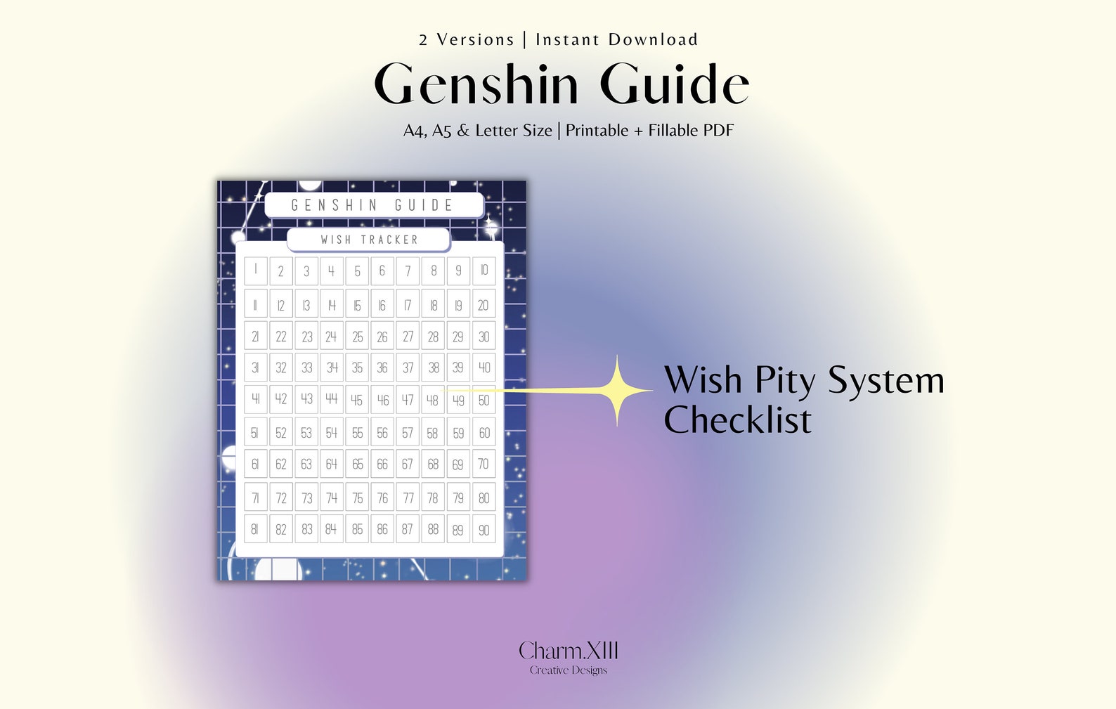 Genshin Guide Checklist and Wish Tracker Instant Download - Etsy