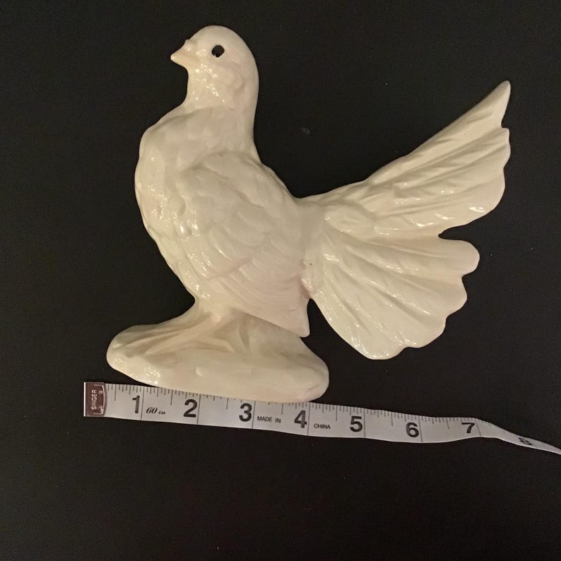 Vintage White Dove Figurine - Etsy