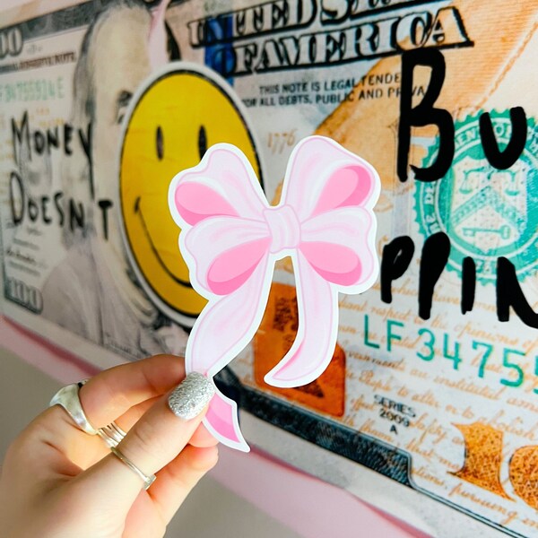 Preppy Bow Decal - Etsy