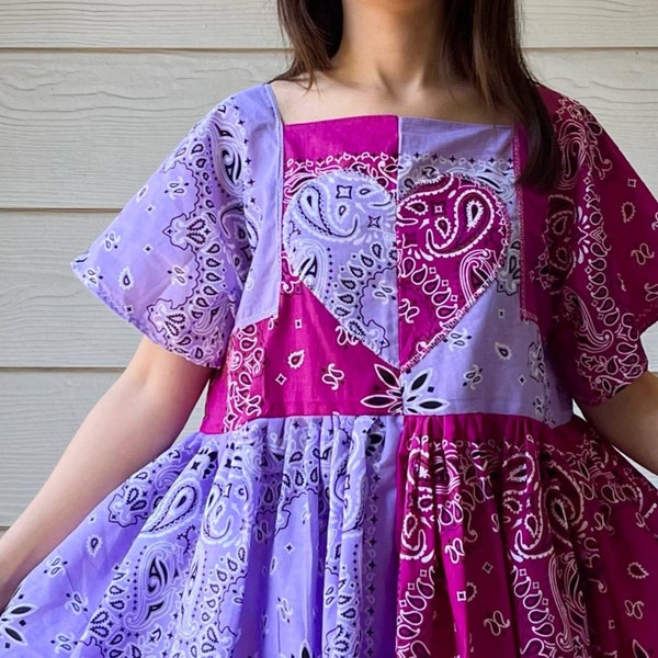 Patchwork Dress Pattern - Etsy