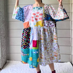 Arcade Dress | Handmade Quilted Bandana Dress Vibrant/eclectic SKU ...