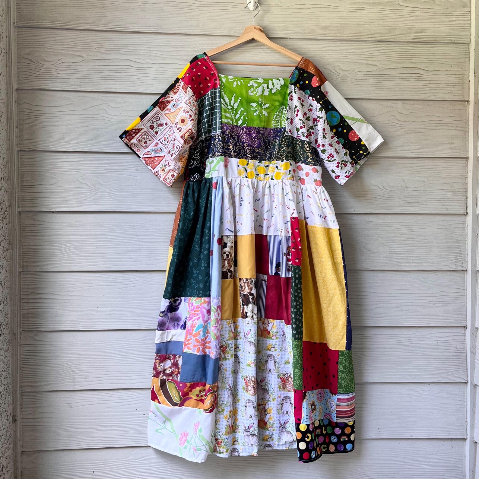 Arcade Dress | Handmade Quilted Bandana Dress Vibrant/eclectic SKU ...
