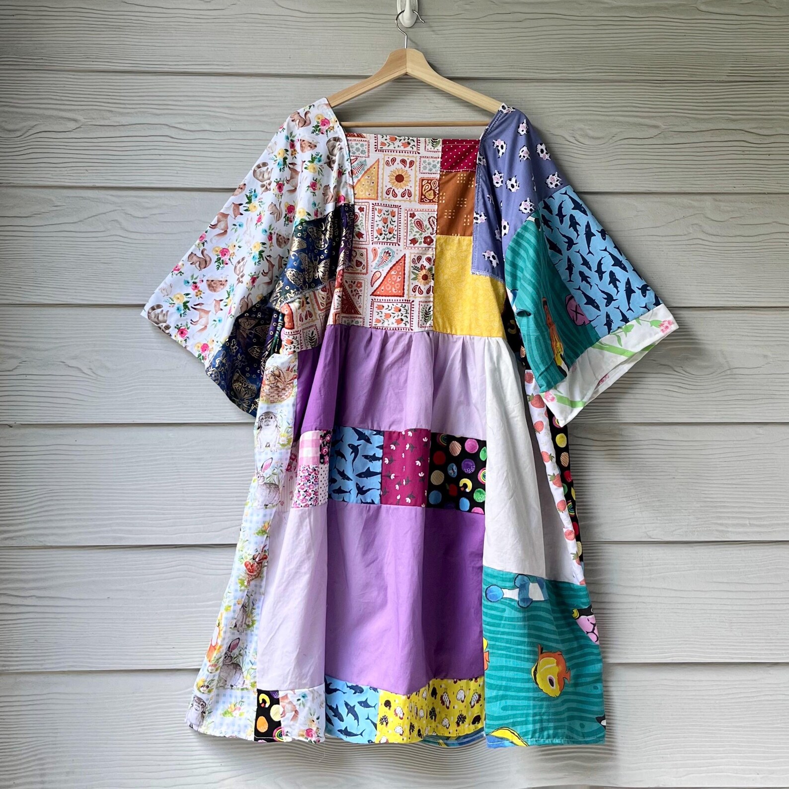 Arcade Dress | Handmade Quilted Bandana Dress Vibrant/eclectic SKU ...