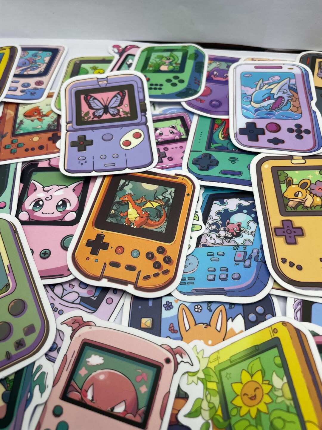 Gameboy Pokémon Kawaii Cute Stickers Game Console Pokemon Themed ...