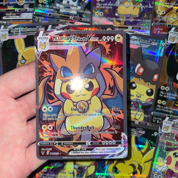 Pikachu Cosplay Cards - Etsy