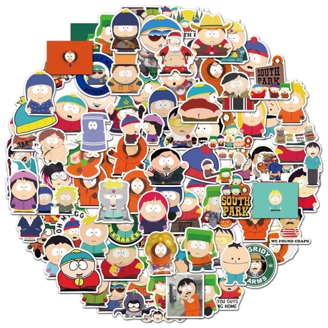 South Park Sticker Set 100 Unique Designs High-quality Vinyl Stickers ...