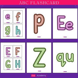 ABC Flashcards Colour Printable Alphabet| Abcs Letter Classroom Letters ...