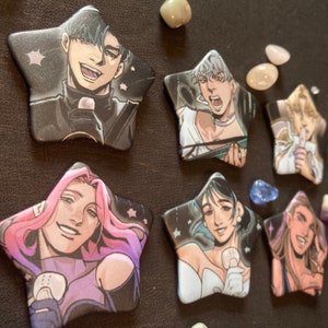 IN-STOCK Alien Stage Star Buttons - Etsy