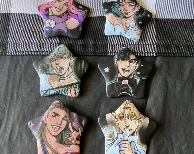 IN-STOCK | Alien Stage Star Buttons - Etsy