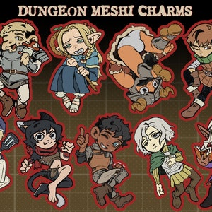 INSTOCK | Dungeon Meshi Acrylic Charms - Etsy