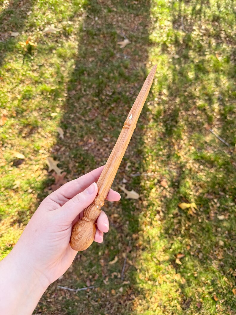 Recycled Oak Wooden Handmade Dragon of Diamonds Wand- Witchcore| Wizard ...