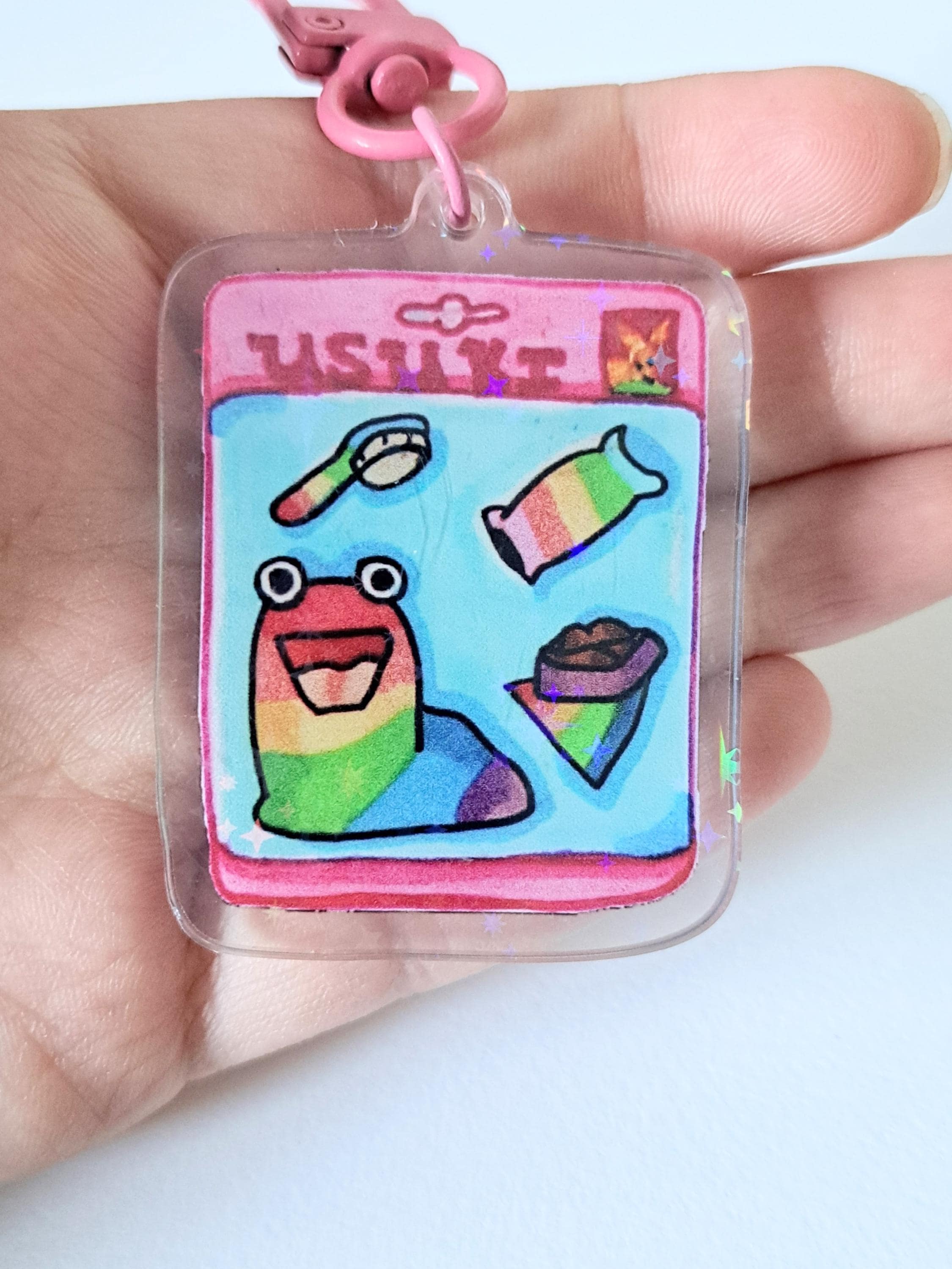 Neopets Rainbow Slorg Usuki Playset Sparkled Charm - Etsy