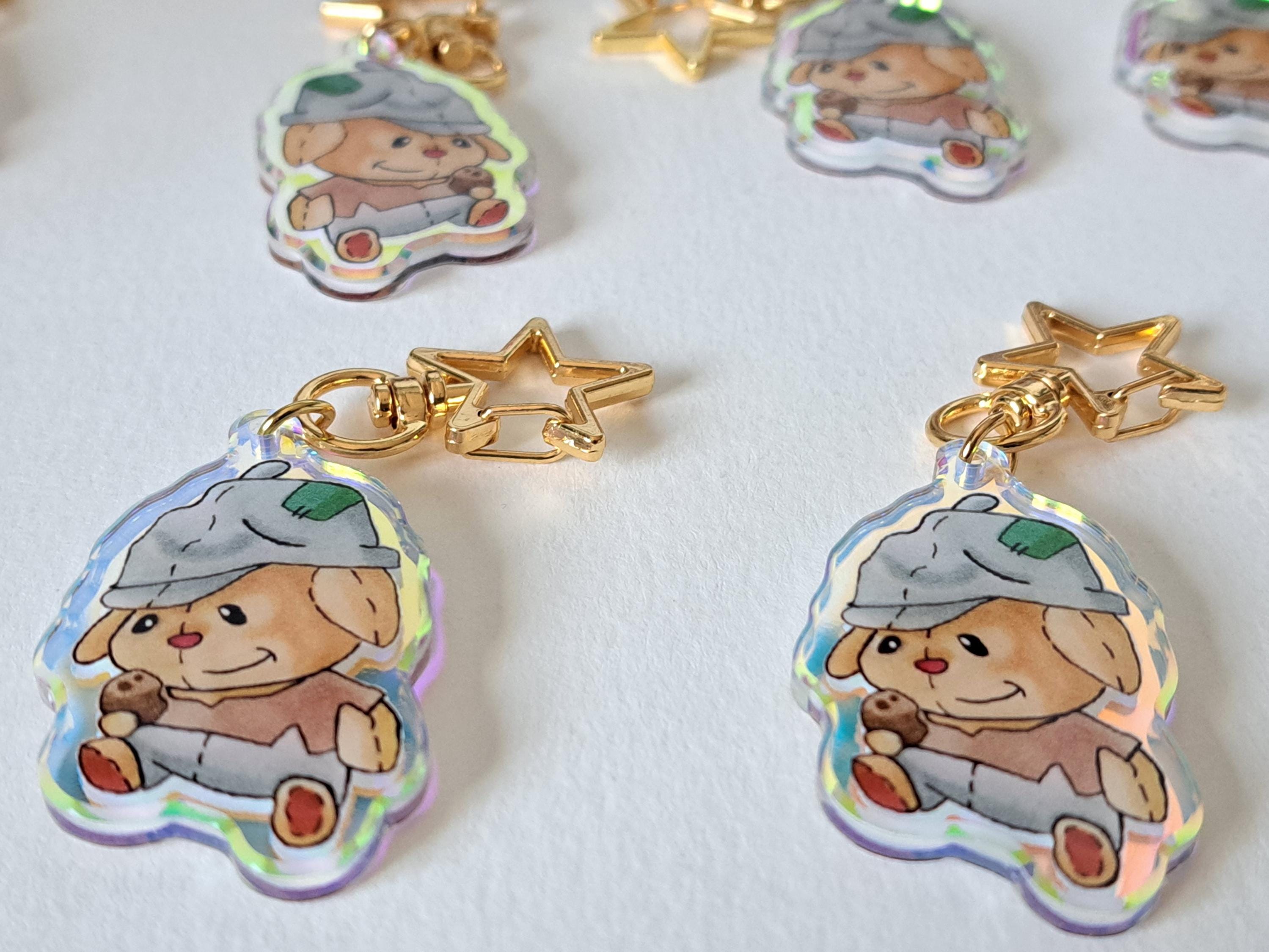 Neopet Kacheek Plushie Rainbow Acrylic Charm - Etsy