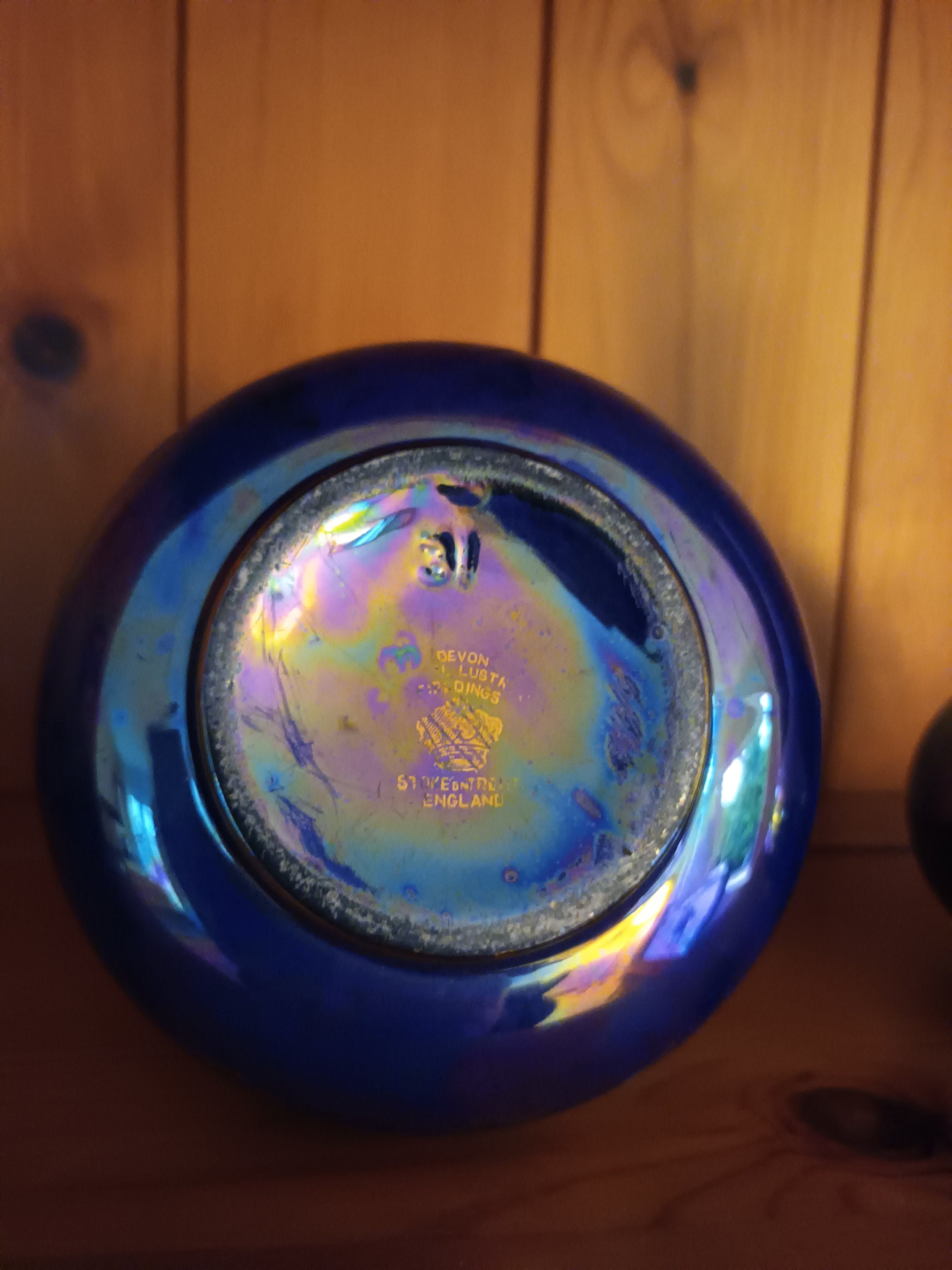 Antique Pair of Crown Devon Fieldings Lustrine Vases Galleon Pattern ...