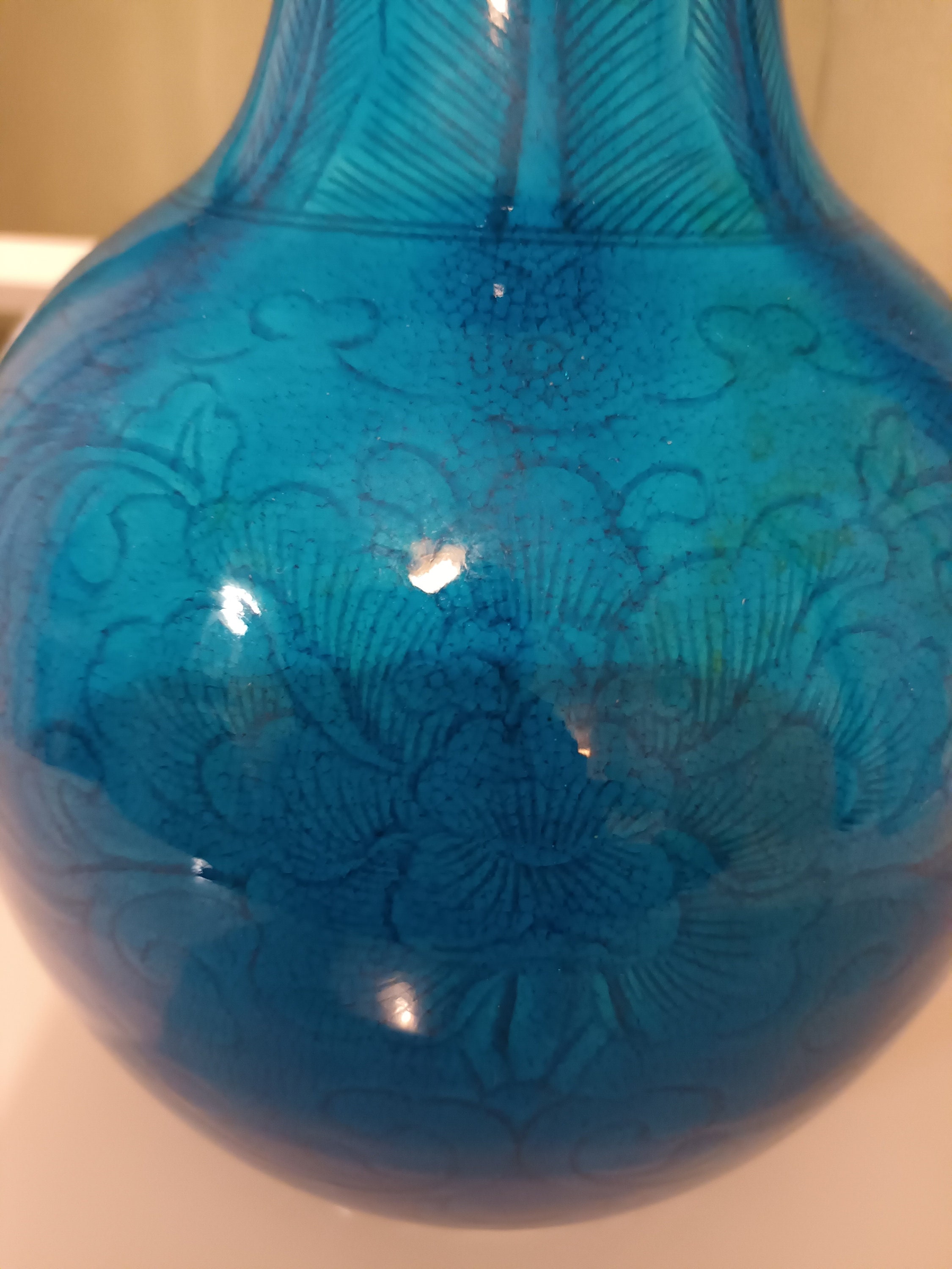 19th Century Qing Dynasty Chinese Turqoise-glazed Porcelain Vase - Etsy UK