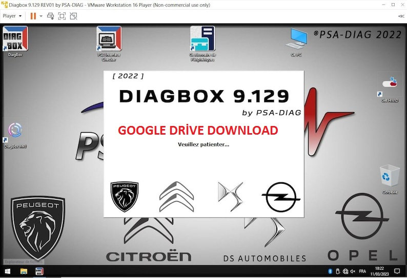 Diagbox V 9.129 ( Vmware ) Citroen Peugeot DS Opel Diagnostic Software - Etsy