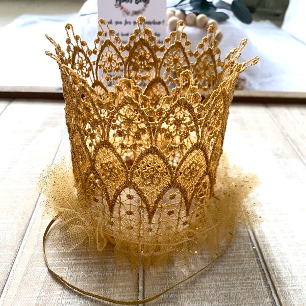 Gold Lace Crown - Etsy