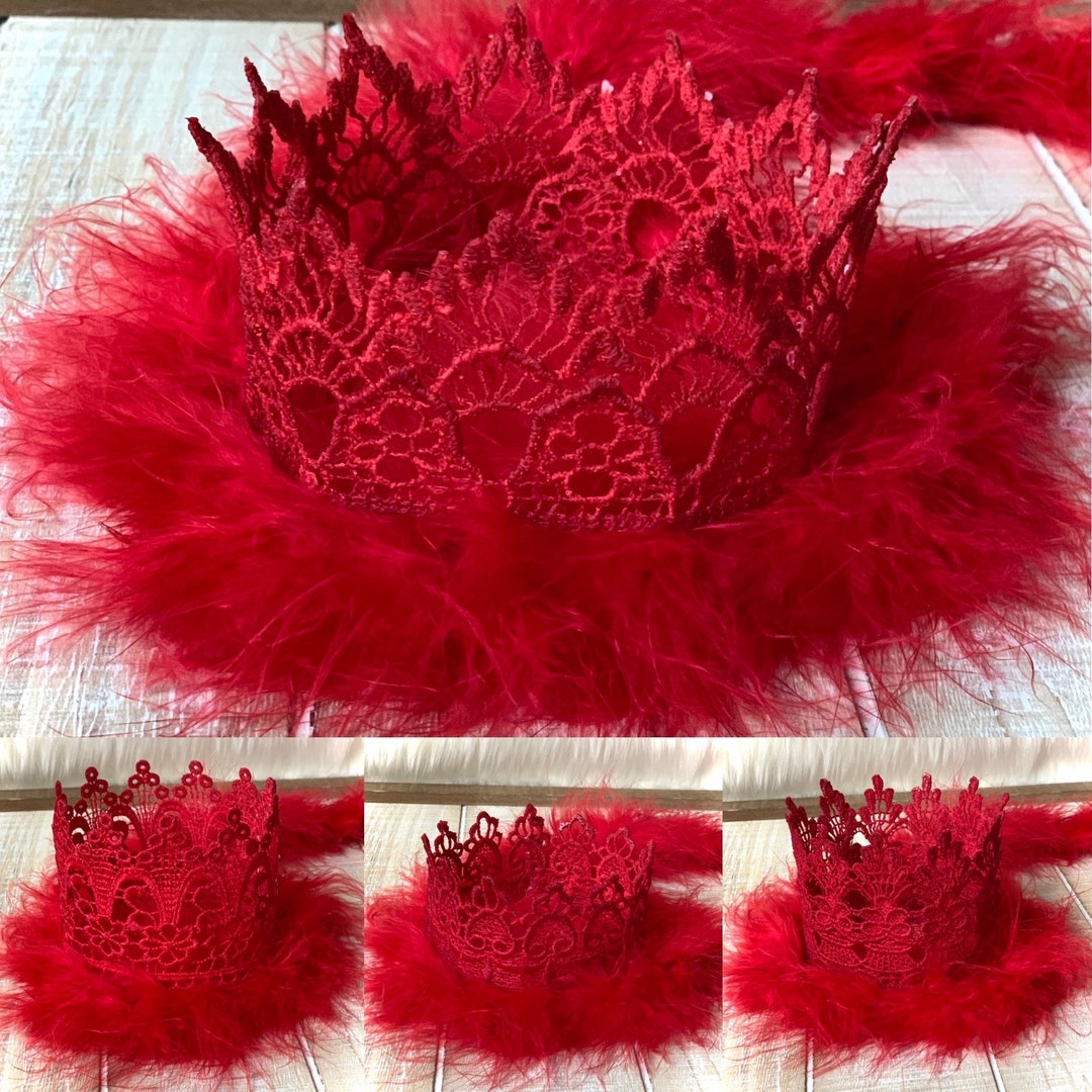 Red Crowns, Tiaras, Christmas Crowns, Children's Birthday Crown, Santa ...