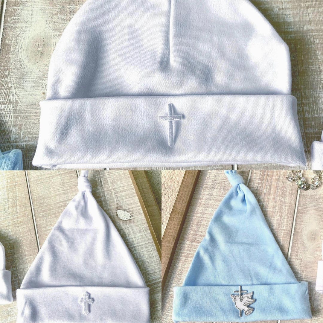 Baptism Hats, Christening Caps, Boy & Girl Baptism Hat, Religious Hats ...
