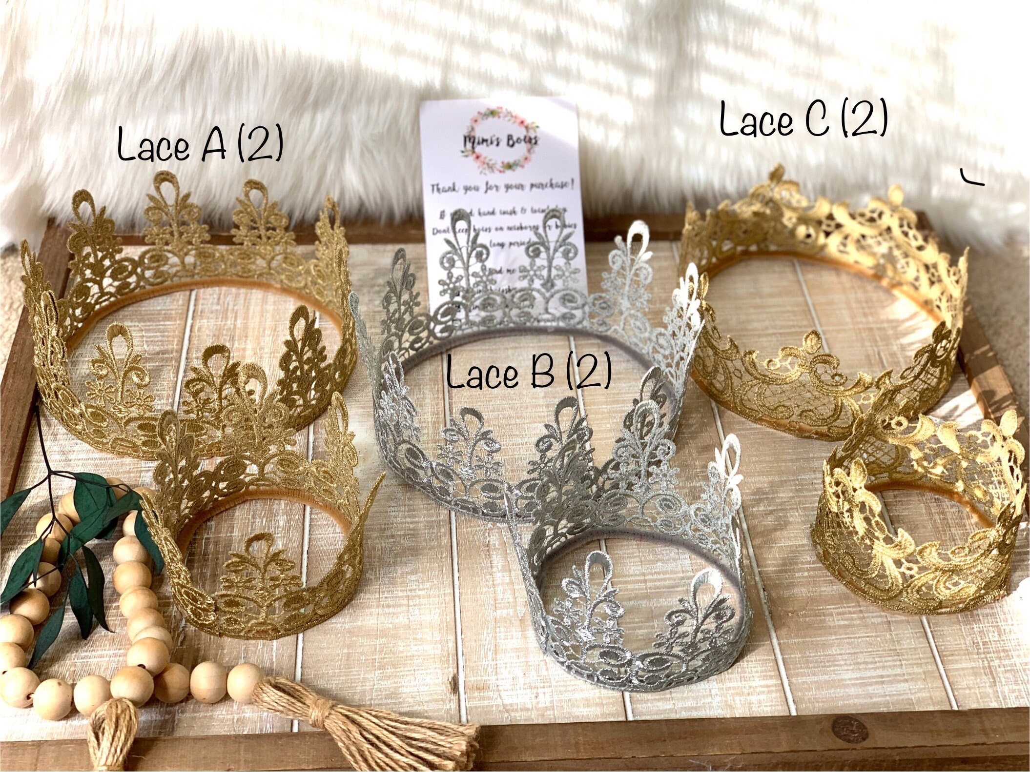 Crowns, Adult Crowns, Bachelor/ Bachelorette Crowns, Lace Crowns ...